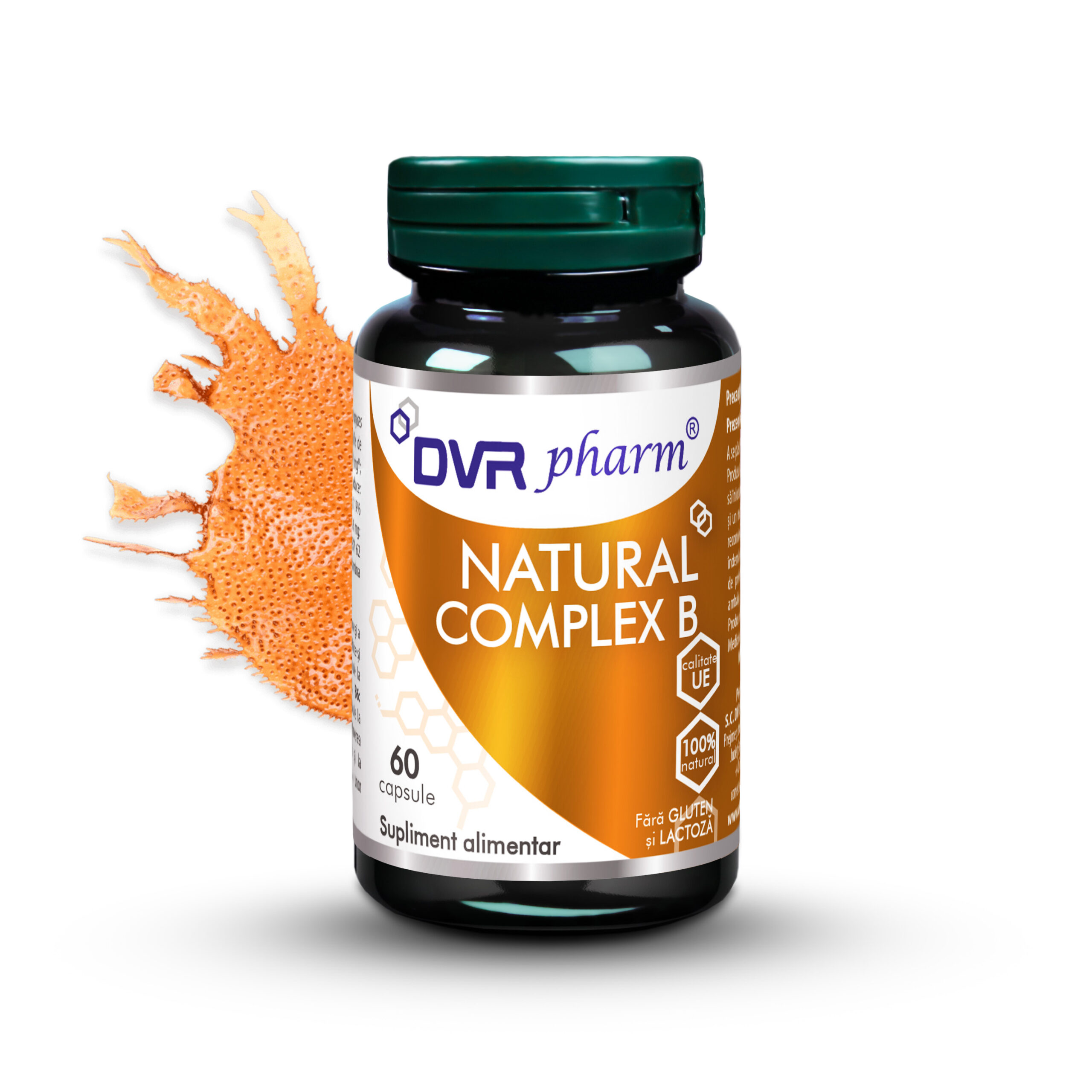 Natural Complex B - 60 capsule - sursă vegetală și de vitamina B12 ...