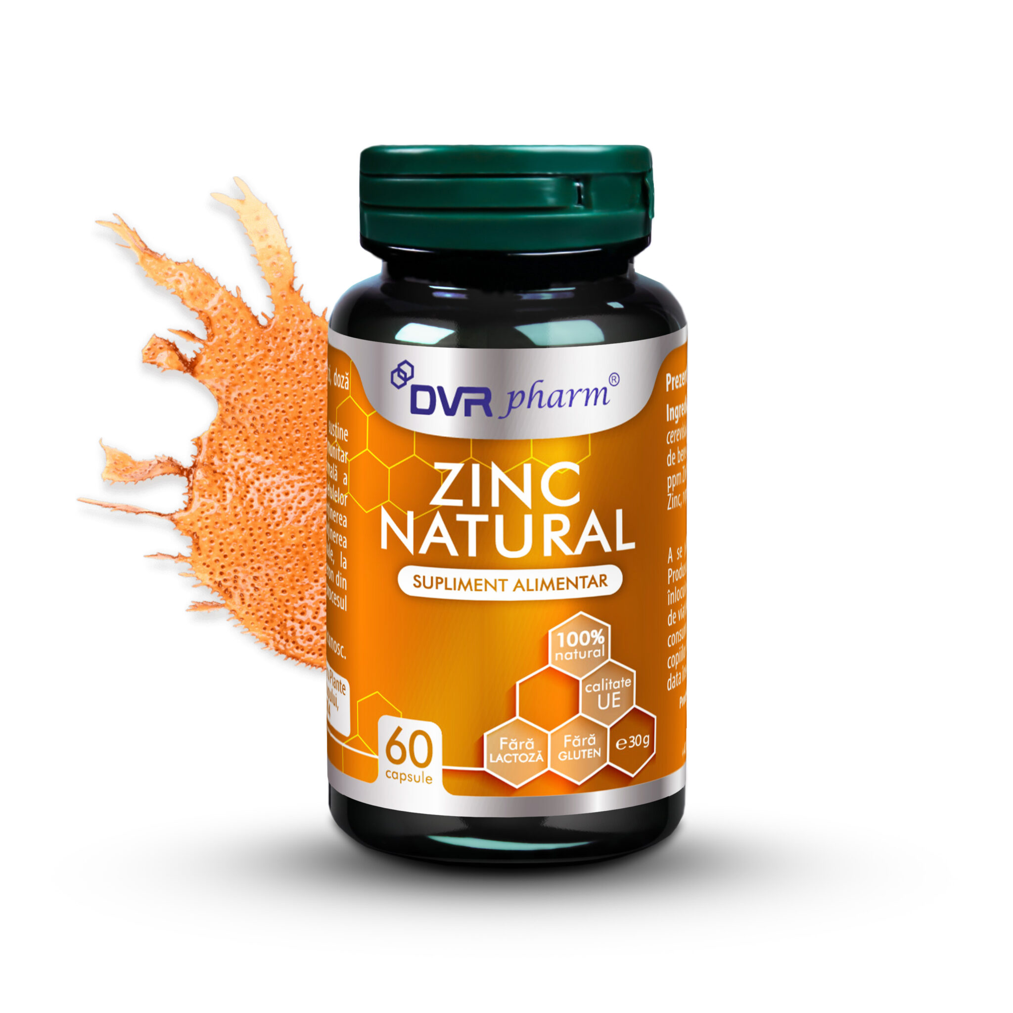 ZINC NATURAL - 60 capsule - cea mai activă și tolerată formă de zinc ...