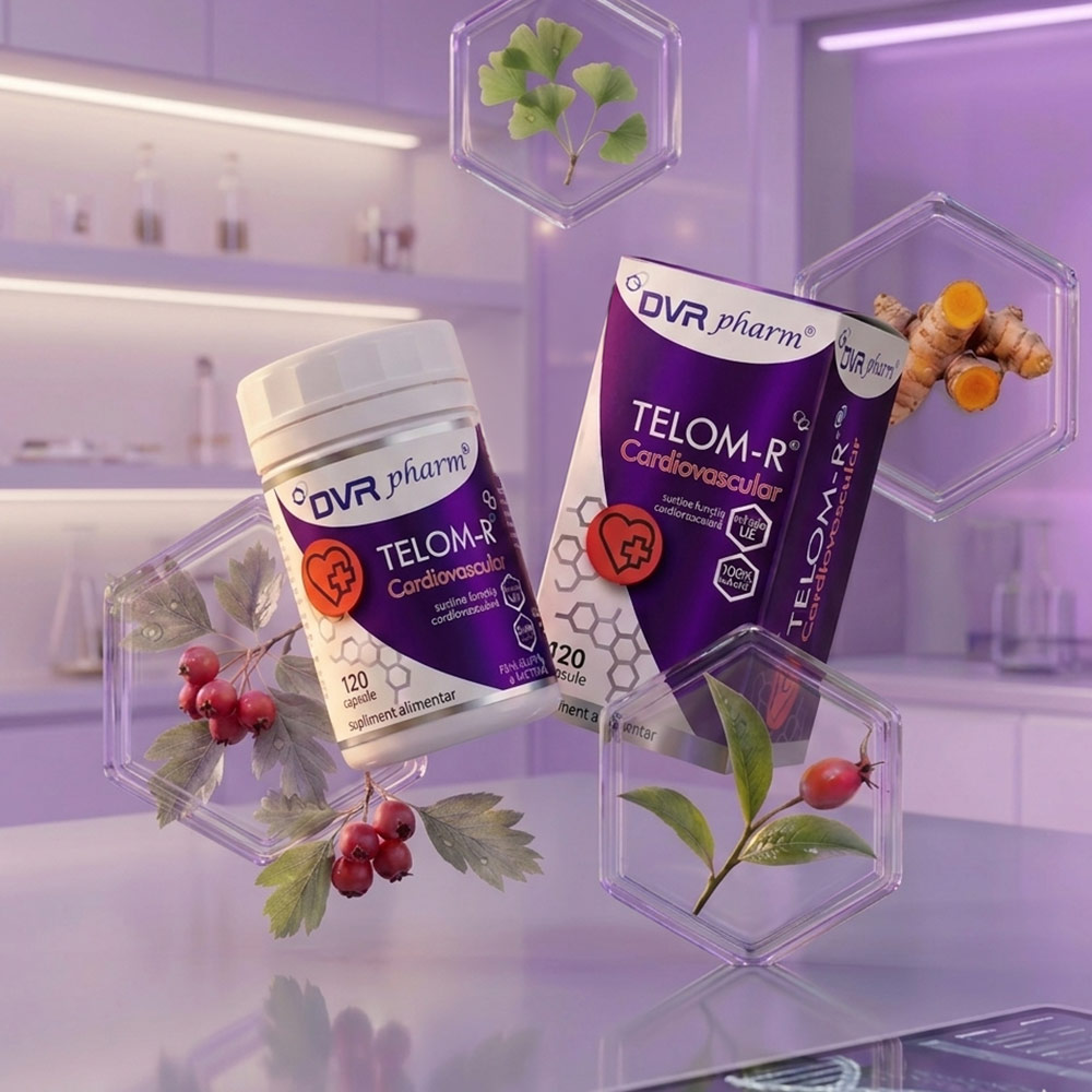TELOM-R CARDIOVASCULAR - util în hipertensiune, ateroscleroză - DVR Pharm