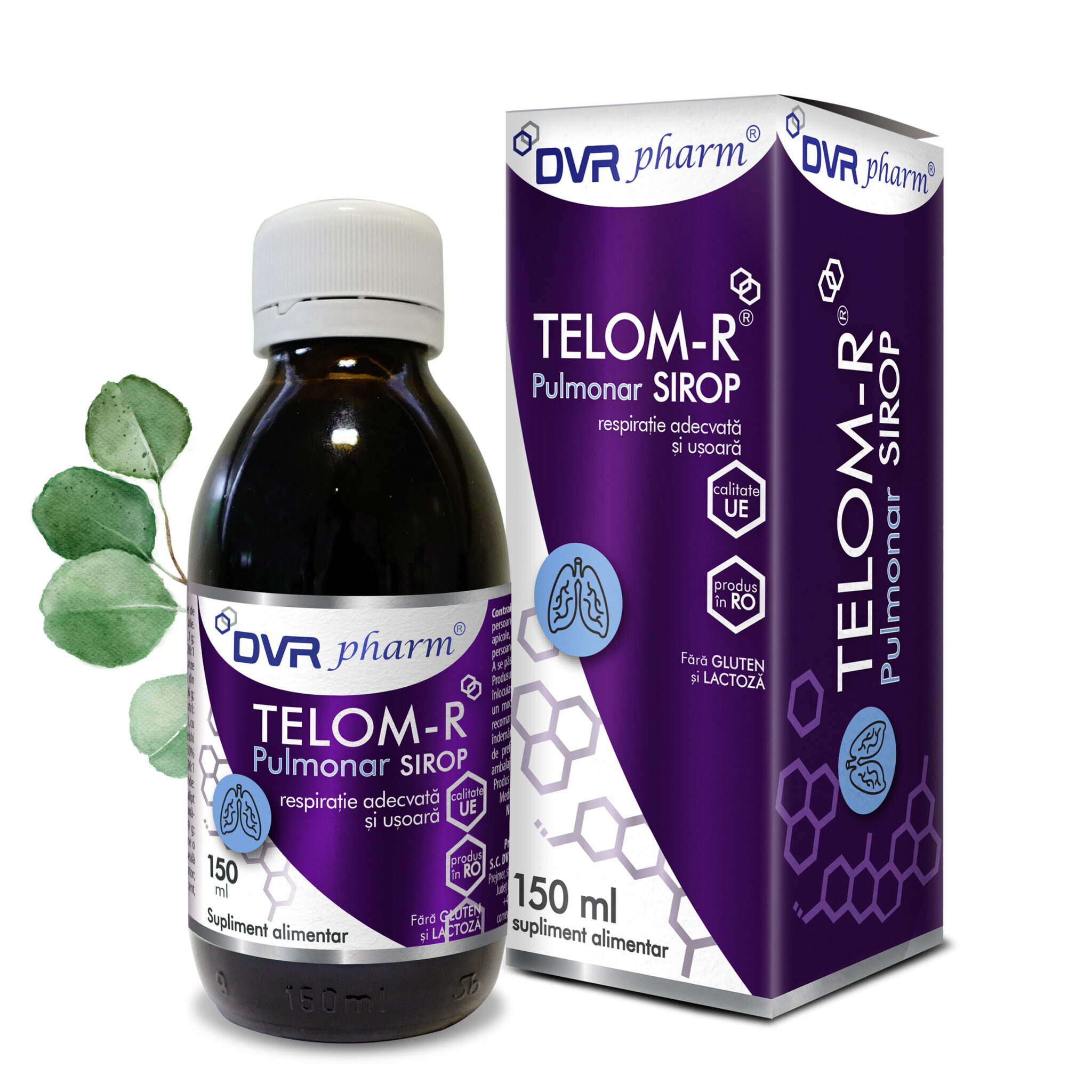TELOM-R PULMONAR – sirop adjuvant în astm, BPOC, răceli - DVR Pharm